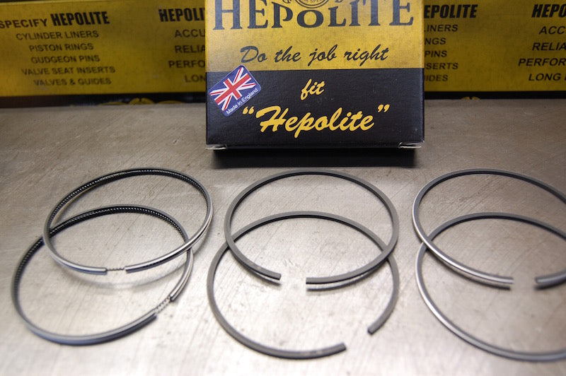 650 Triumph Hepolite piston rings – Franz and Grubb Engine