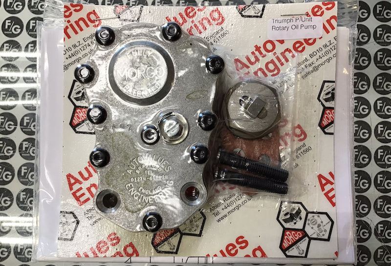Morgo Pre Unit Triumph Super Rotary Pump – Franz and Grubb Engine
