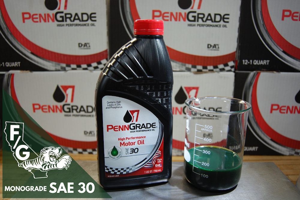 PennGrade 1 Monograde High Performance Oil – Franz and Grubb Engine