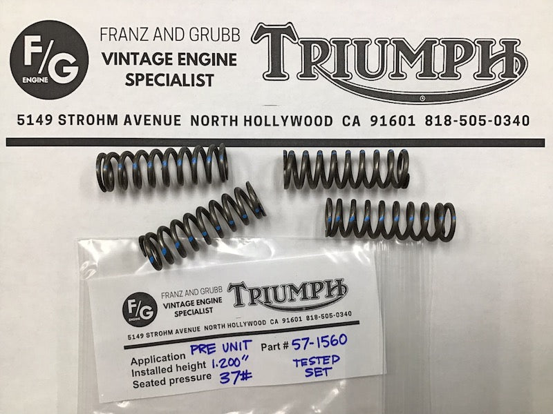 Triumph calibrated clutch spring sets – Franz and Grubb Engine